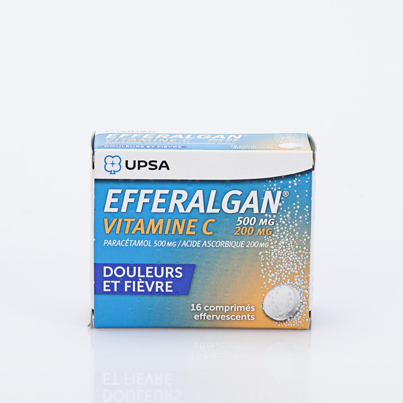 EFFERALGAN Vitamine C 500/200 mg 16 cp (Paracétamol, vit C) - Mon ...
