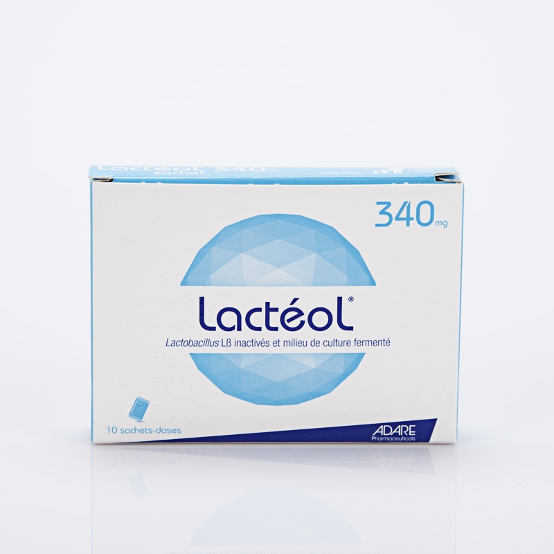 LACTEOL 340mg bte 10 sachets (Lactobacillus LB) - Mon-armoire-a ...