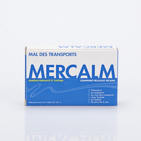 MERCALM 15 cp (Diménhydrinate,Caféine) - Mon-armoire-a-pharmacie.com