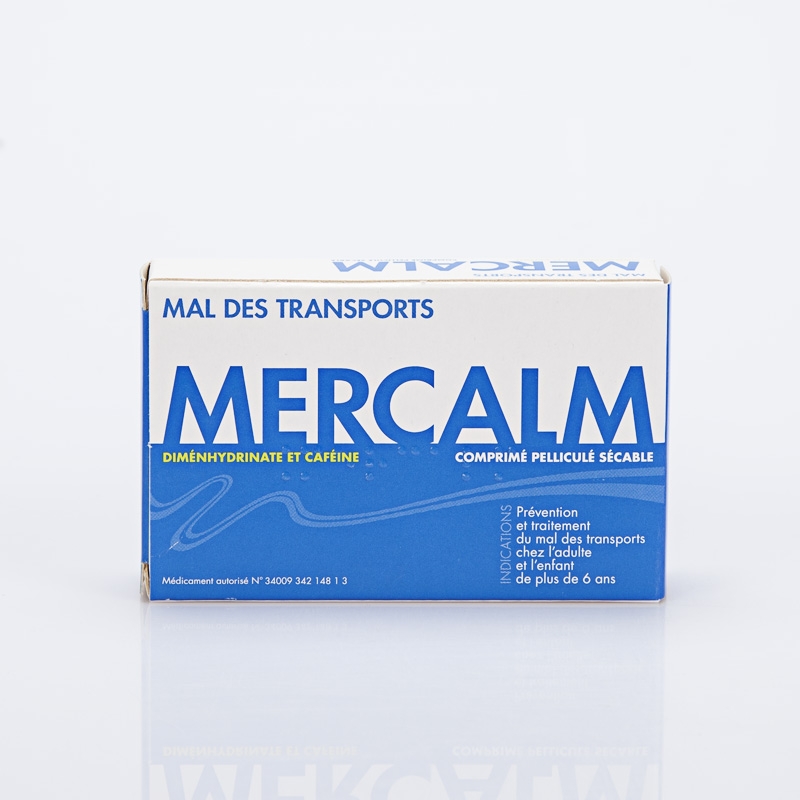 MERCALM 15 cp (Diménhydrinate,Caféine) - Mon-armoire-a-pharmacie.com