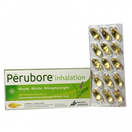 PERUBORE Inhalation Rhume, Rhinite, Rjinopharyngite 15 Capsules - Mon ...