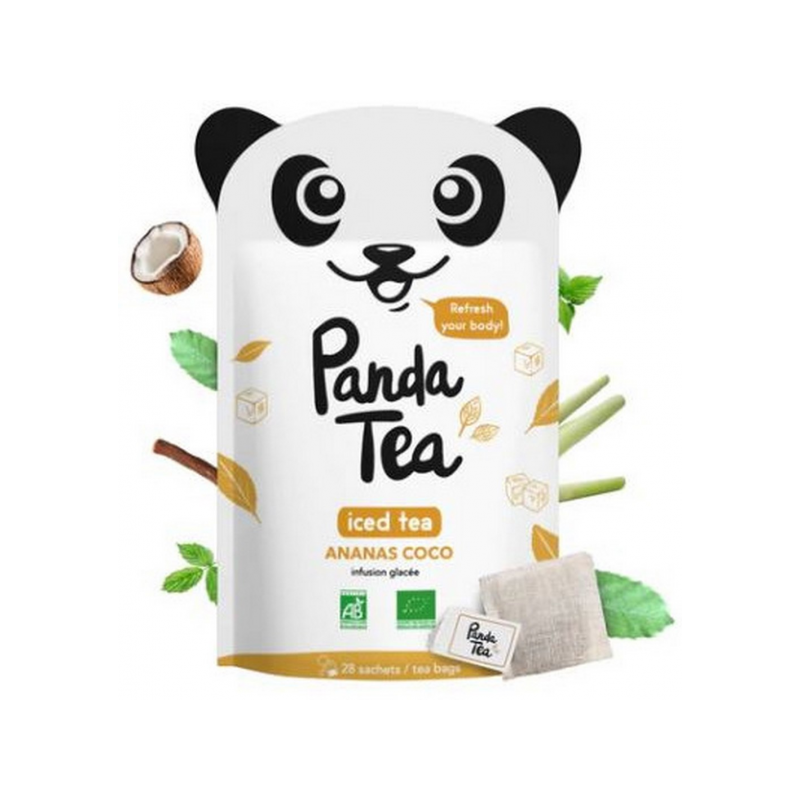 PANDA TEA Ice tea Ananas Coco Infusion glacée 28 sachets - Mon-armoire ...