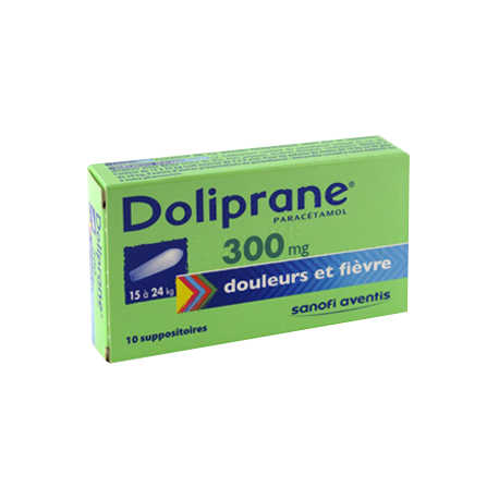 DOLIPRANE 300mg suppositoire (Paracétamol) - Mon-armoire-a-pharmacie.com