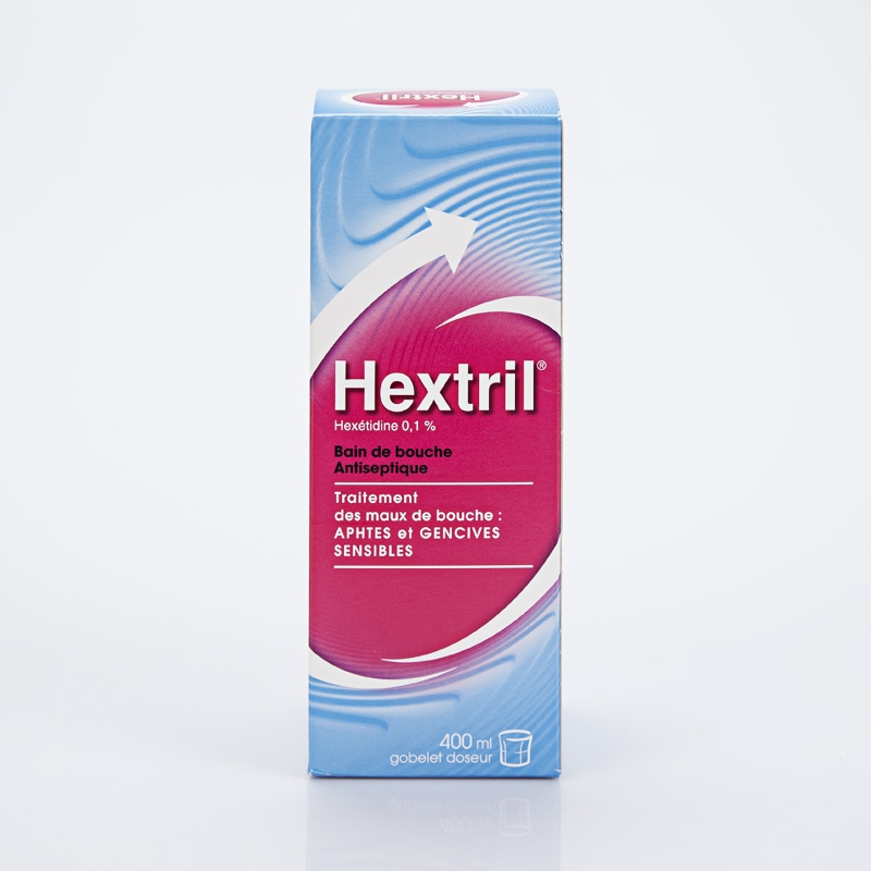 HEXTRIL Bain de Bouche 400 ml (Hexétidine) - Mon-armoire-a-pharmacie.com