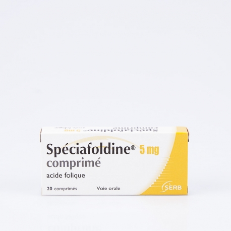 SPECIAFOLDINE 5mg 20cp (Acide folique) - Mon-armoire-a-pharmacie.com
